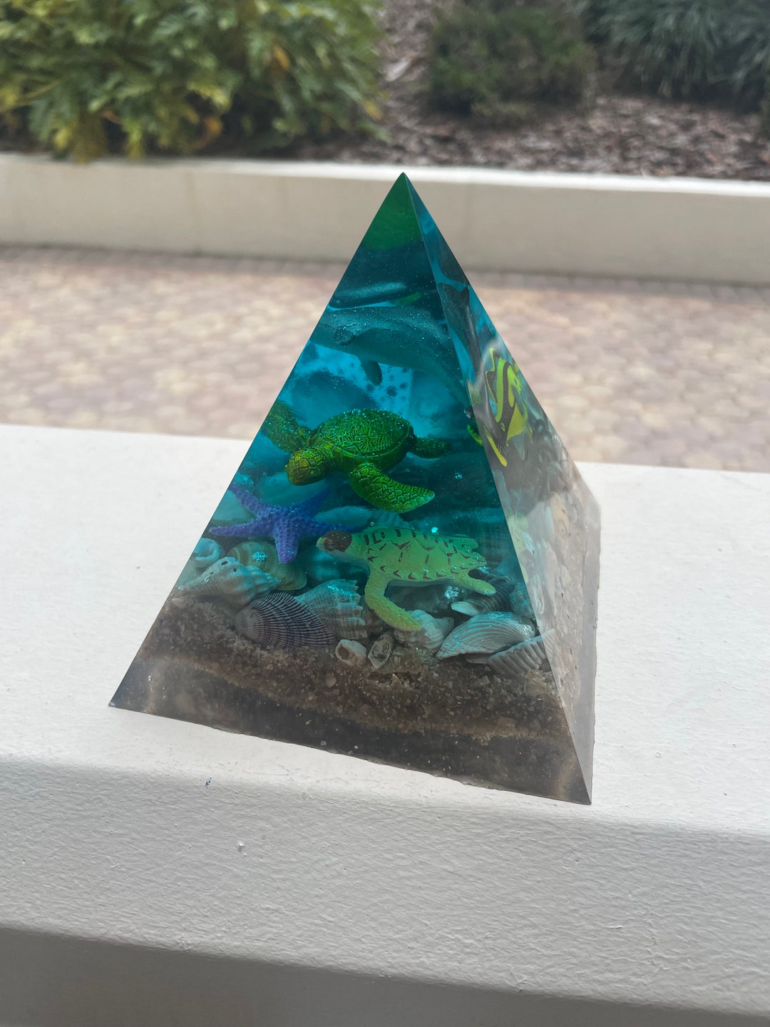 Ocean Resin Pyramid - Etsy