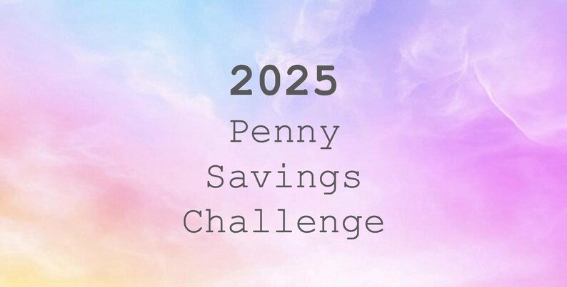 2025 Penny Savings Challenge - Etsy