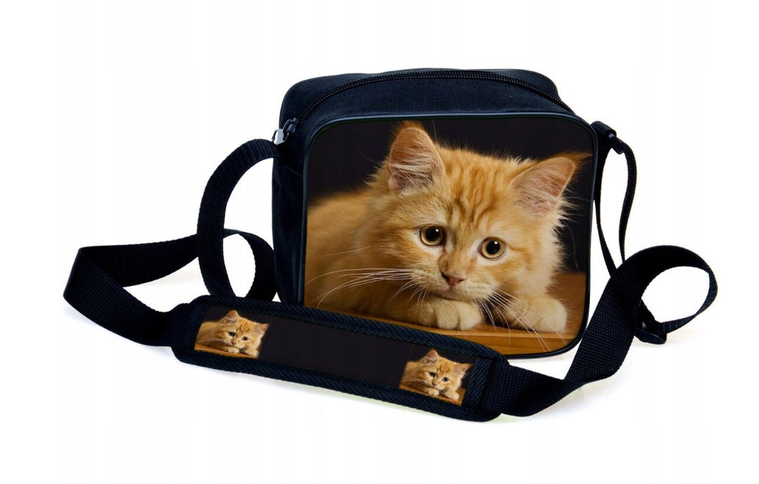Animal Print High Quality Bag, Realistic Cat Crossbody Bag, Cute Bag ...