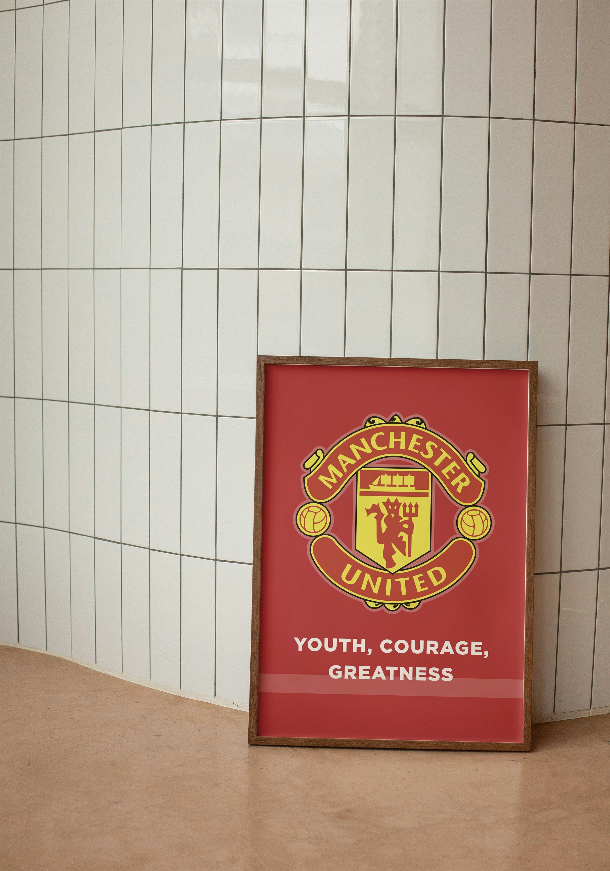 Manchester United FC Poster: Youth, Courage, Greatness - Etsy UK