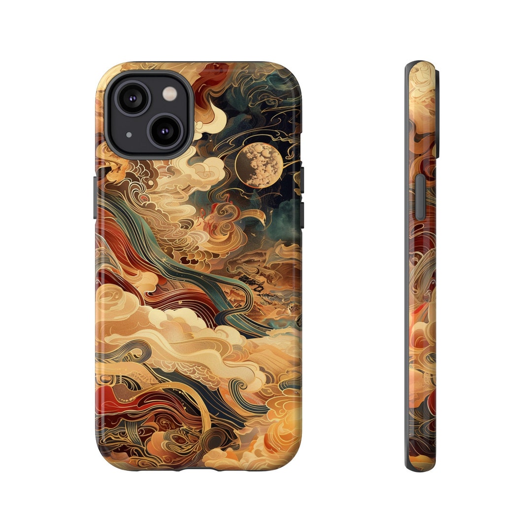Modern Abstract Design iPhone 15 14 13 12 Case TOUGH Phone Case Aesthetic Magsafe Samsung Galaxy ...