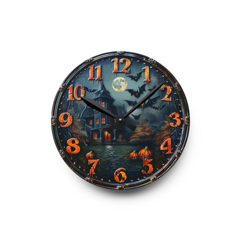 Halloween Clock - Etsy