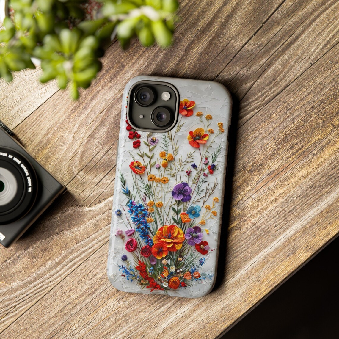 Vintage Embroidery Floral Cottagecore Phone Case Delicate Boho iPhone ...