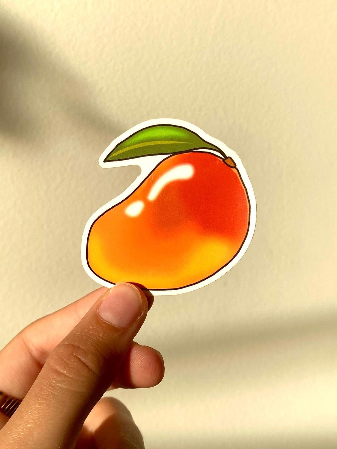 Mango Sticker, Fruit Sticker, Vinyl Sticker, Colorful Sticker, Mango ...