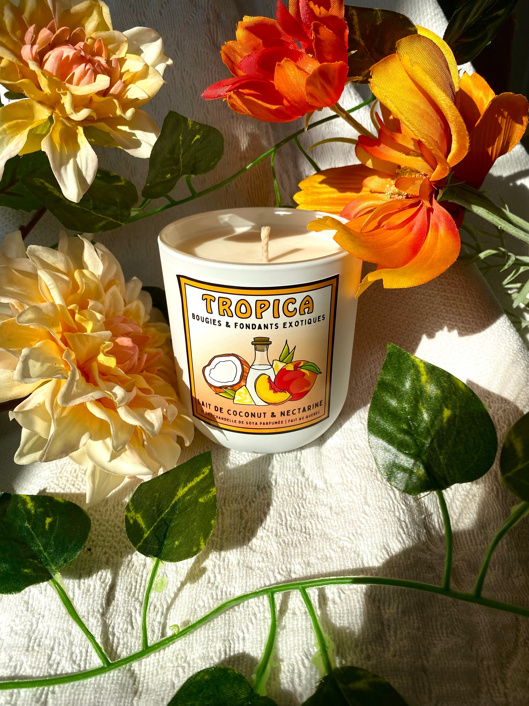 Coconut Milk and Nectarine | Exotic Candle | Tropica | Soy Candle ...