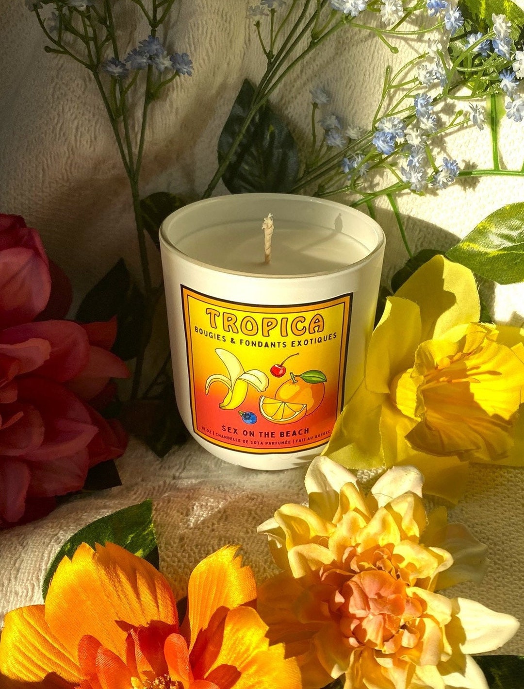 Sex on the Beach Exotic Candle Tropica Soy Candle Cocktail Candle ...