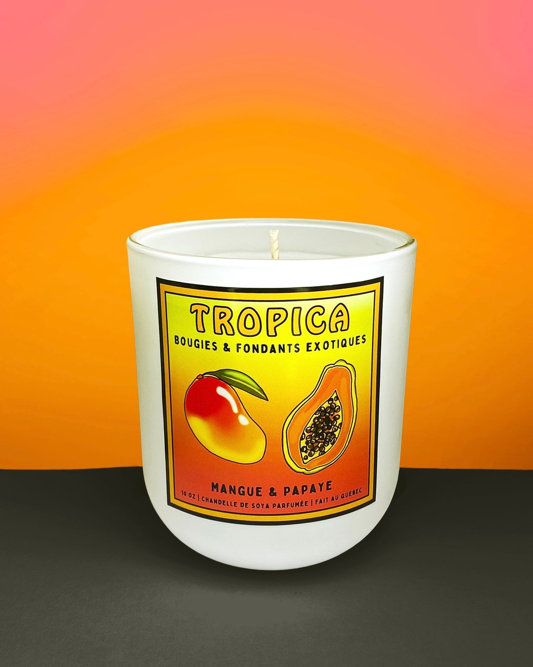 Mango & Papaya | Exotic Candle | Tropica | Soy Candle | Fruity Candle ...