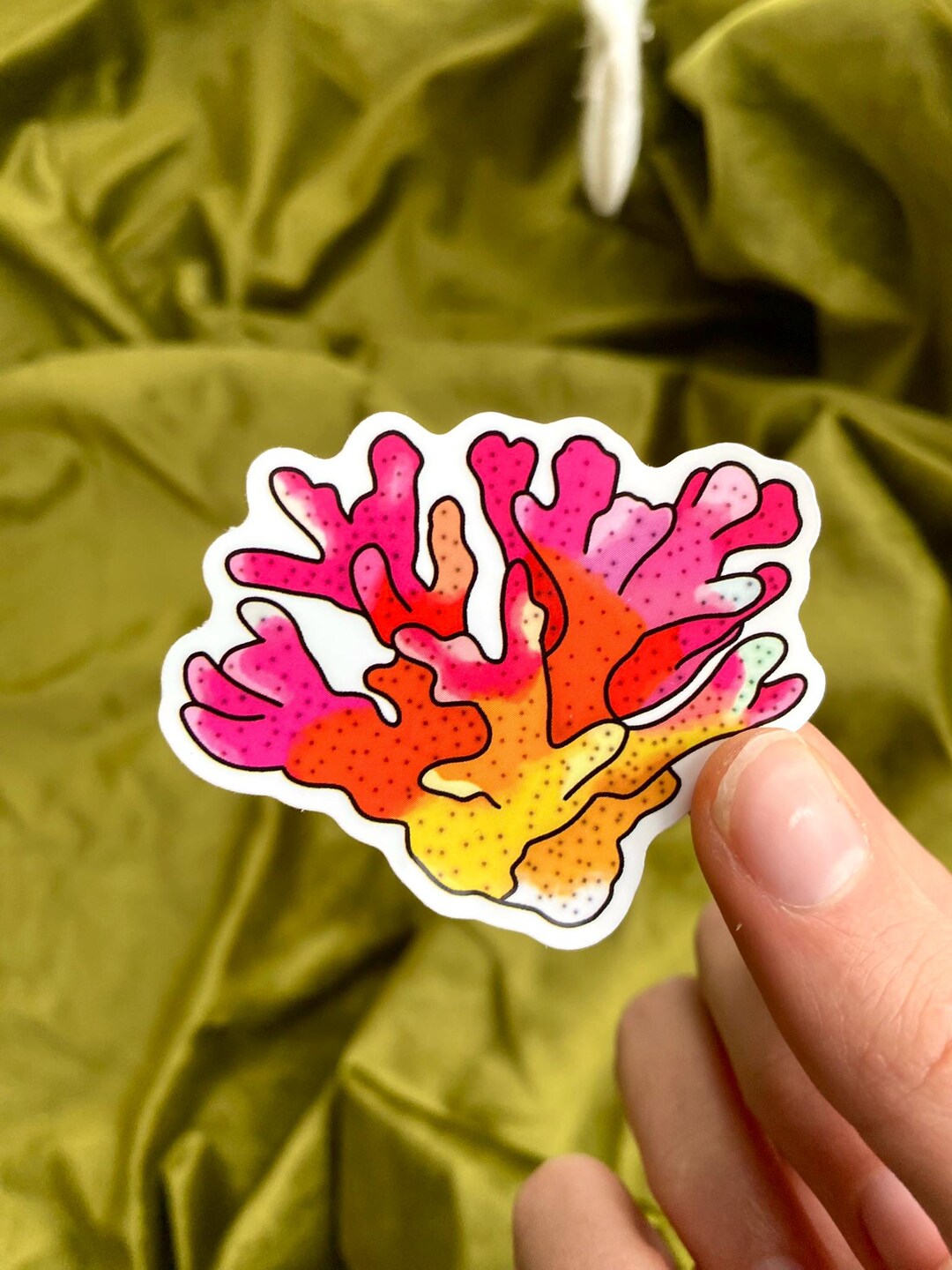 Colorful Coral Sticker, Ocean Sticker, Beach Stickers, Vacation Gift ...