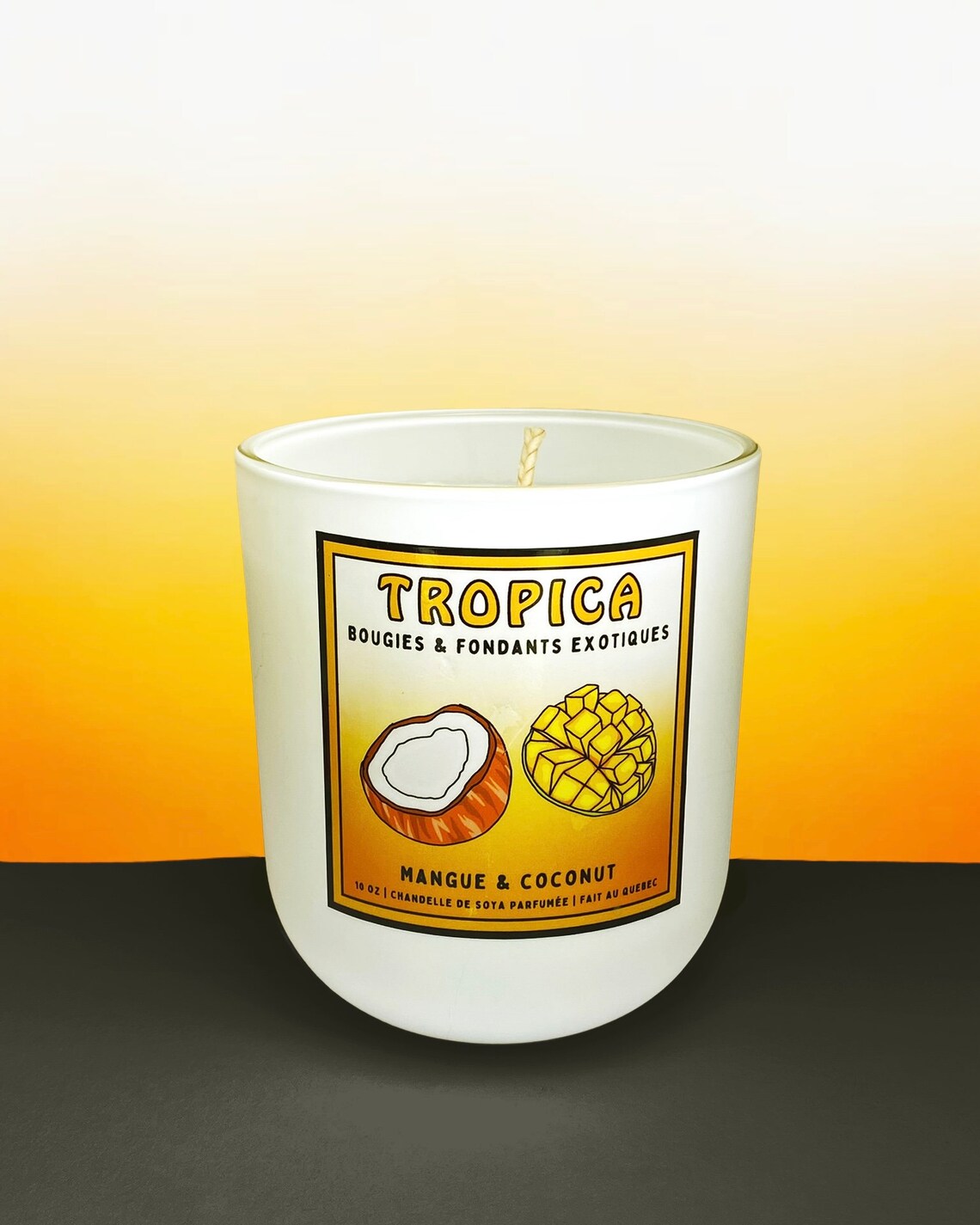 Mango & Coconut | Exotic Candle | Tropica | Soy Candle | Fruity Candle ...