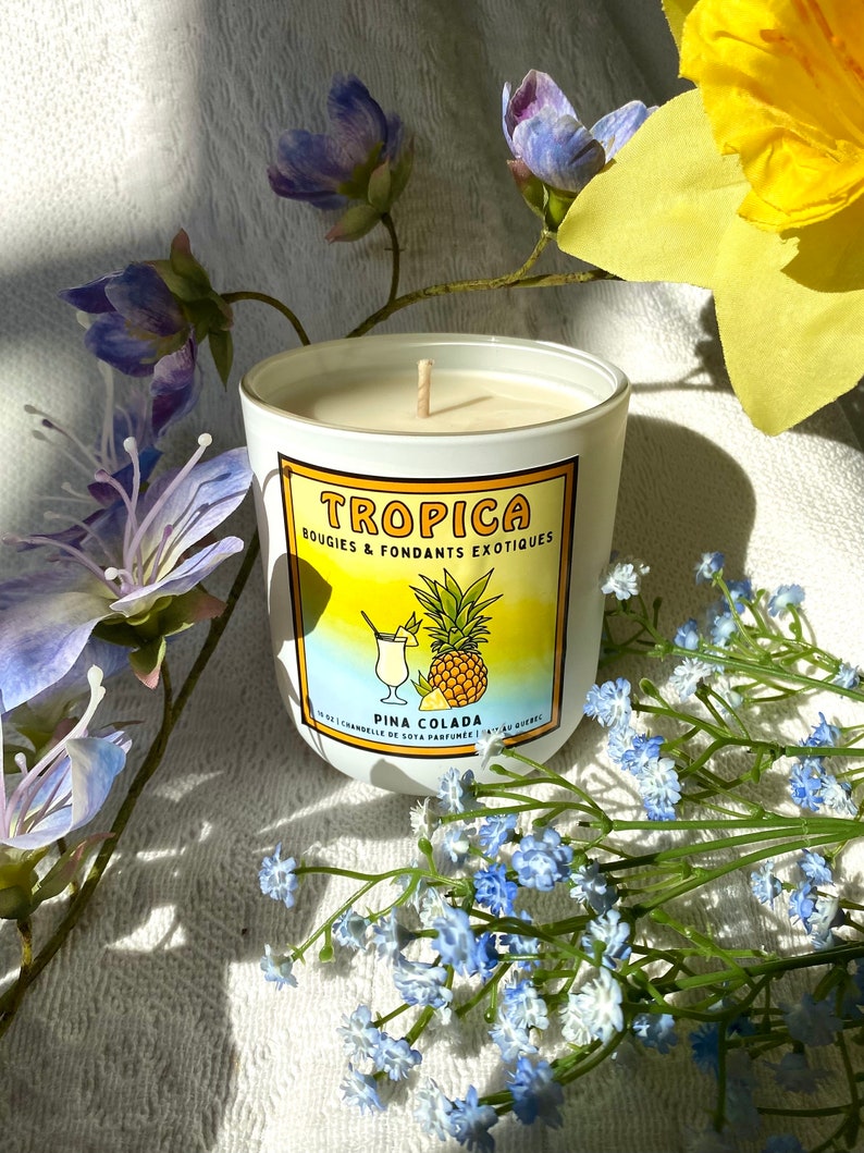 Pina Colada | Exotic Candle | Tropica | Soy Candle | Cocktail Candle ...