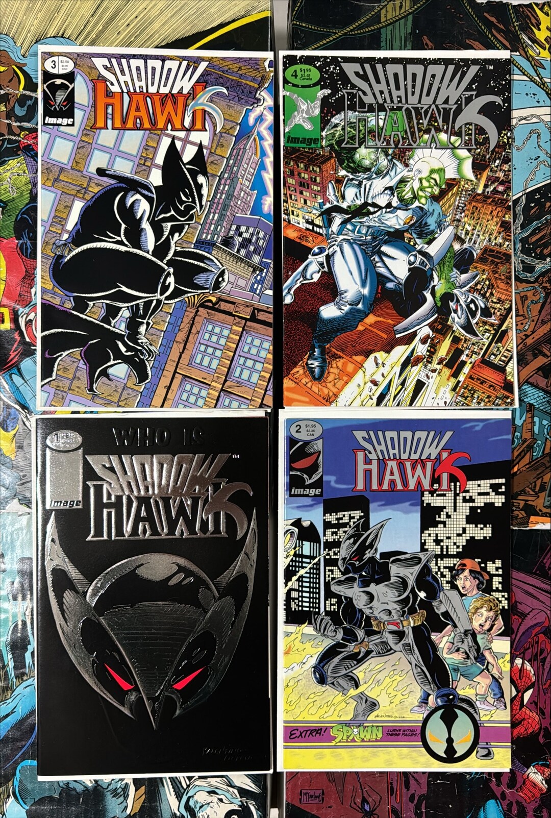 Shadow Hawk 1, 2, 3, 4 Lot of 4 Image Comics Full Mini Series 1992-1993 ...