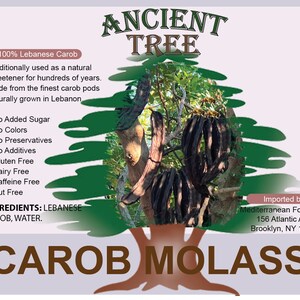 Ancient Tree Pure Carob Molasses Imported From Lebanon - 16.5 Oz (470g ...