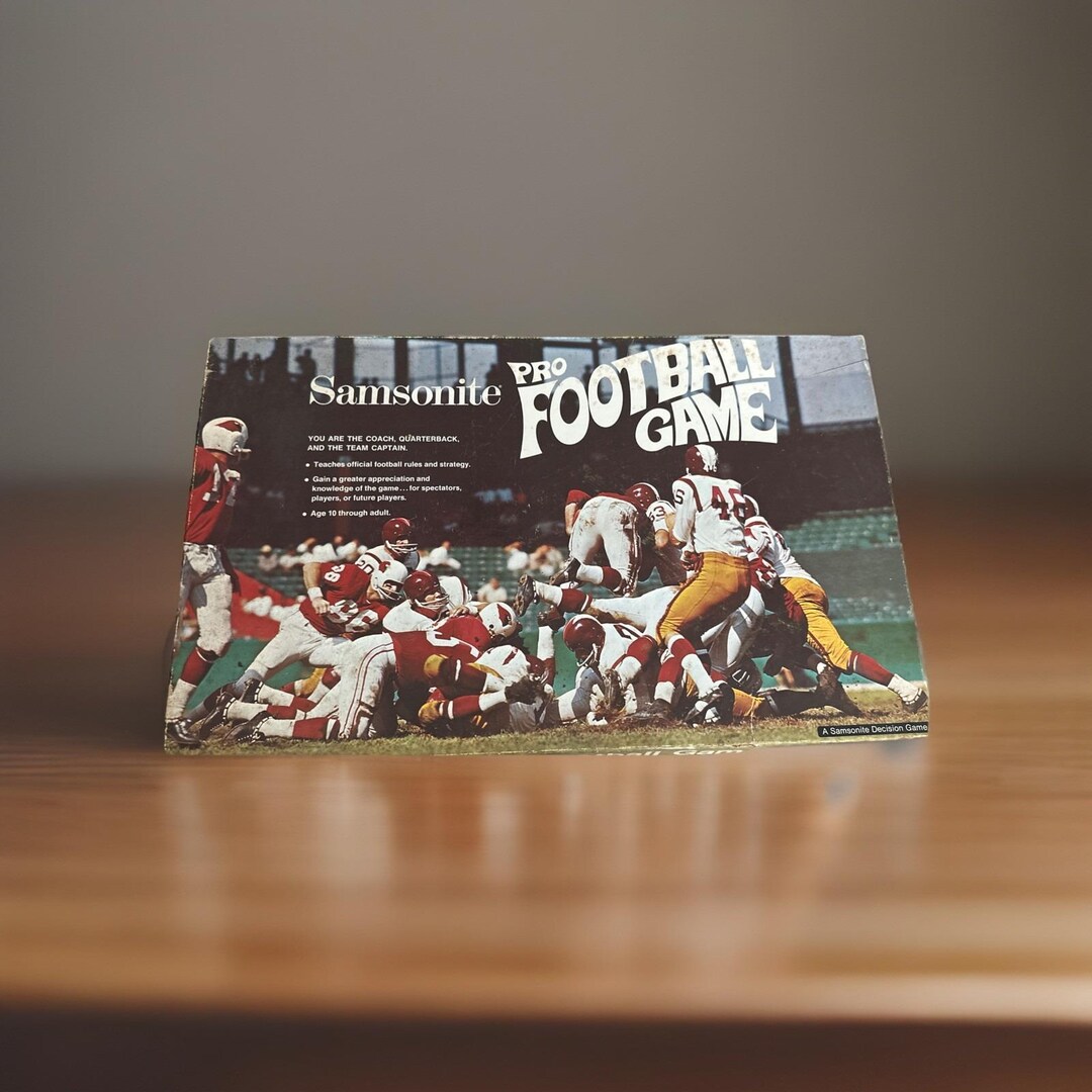 Samsonite Pro Football Board Card Game 1970 COMPLETE - Etsy