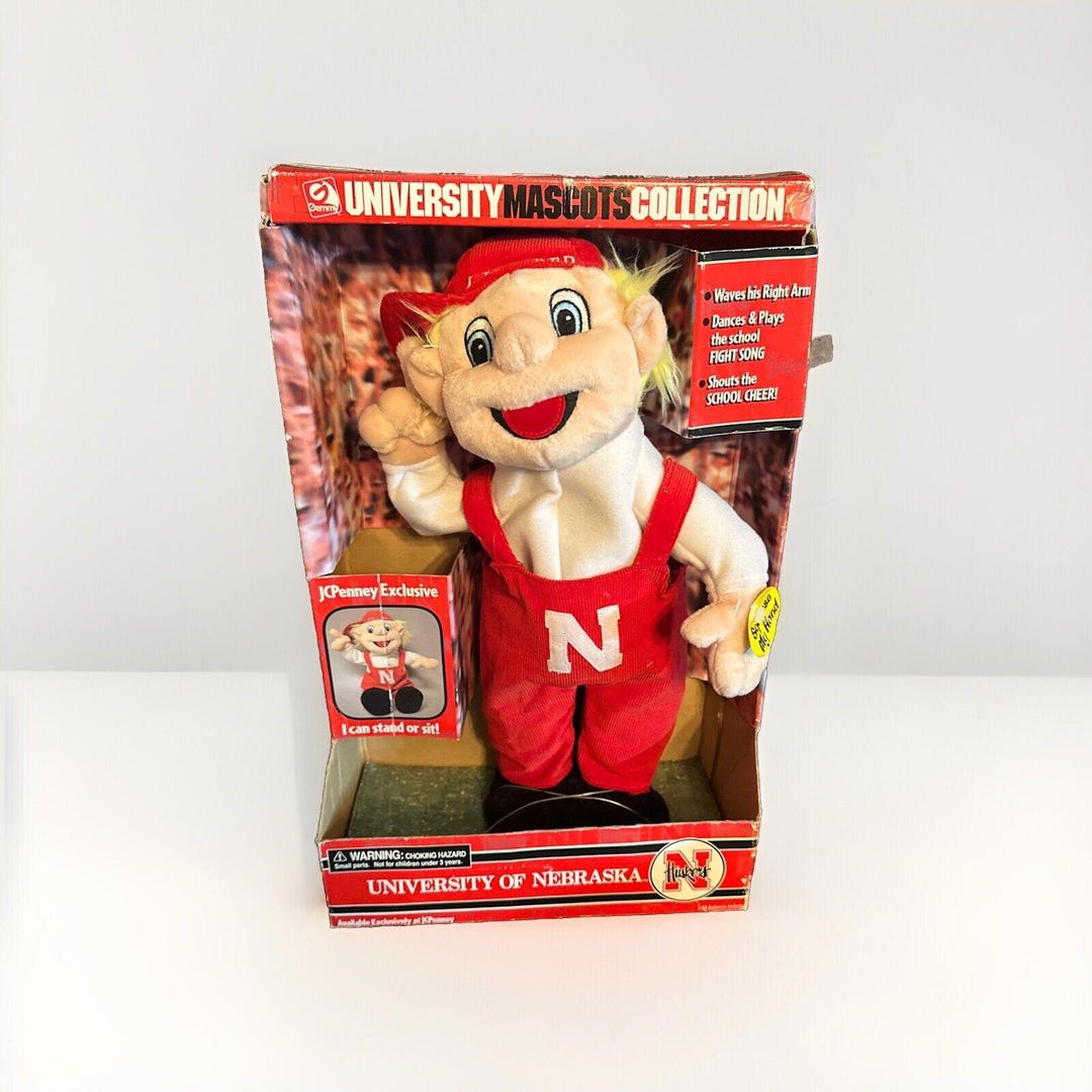 Gemmy University Mascots Collection Nebraska Cornhuskers 2001 Animated ...