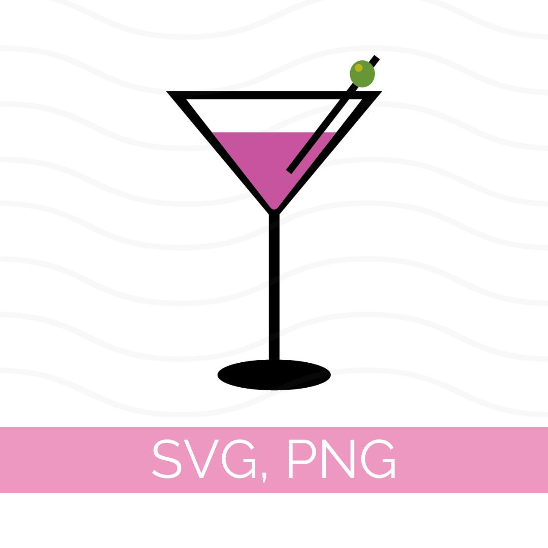 Cocktail SVG, PNG, Instant Download for DIY Projects & Crafts - Etsy