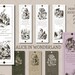 Printable Alice in Wonderland Bookmark Vintage Oldschool Bookmark Ink ...