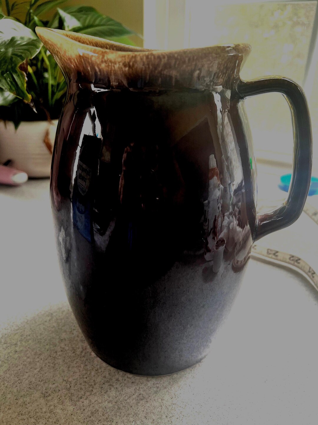 9” Hull Stoneware Picture. Gorgeous Brown Glade. Vintage MCM 1940s ...