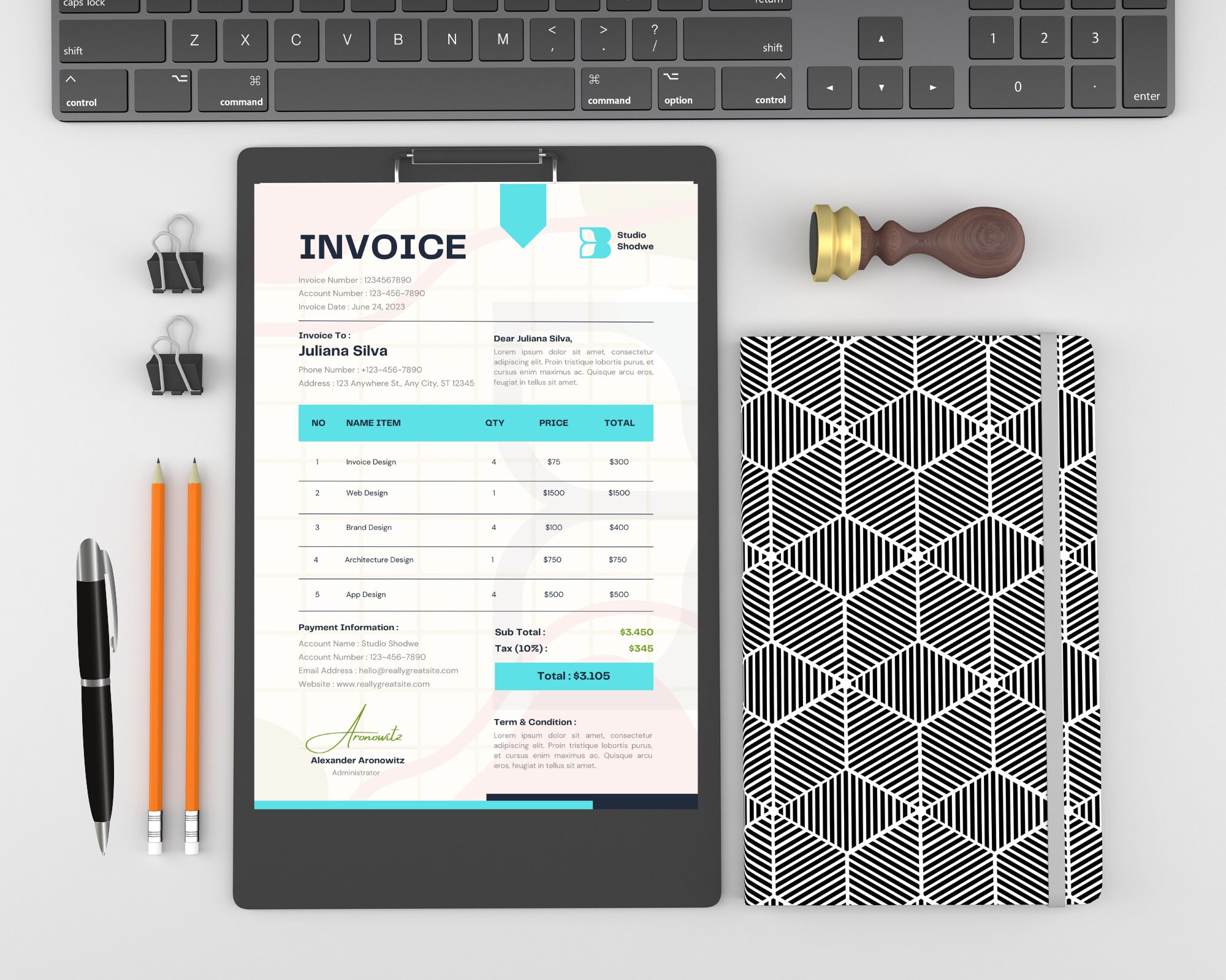 EDITABLE Invoice, Invoice Template, Business Invoice, CANVA Invoice ...