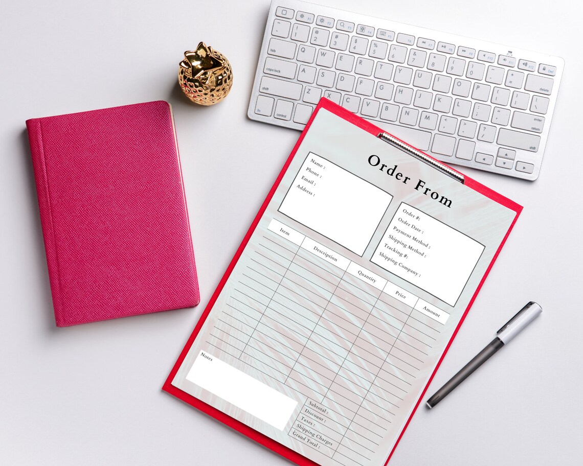Order Form, Order Template, Business Invoice, Printable Invoice ...