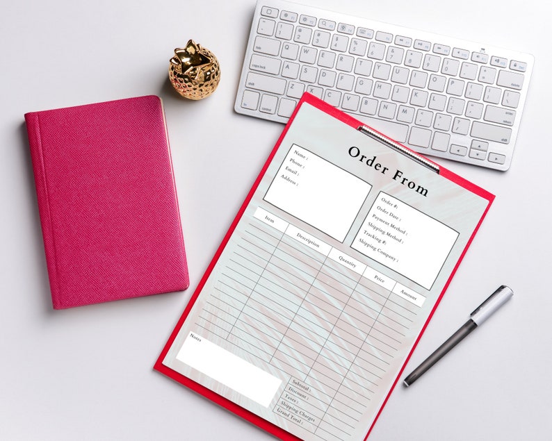 Order Form, Order Template, Business Invoice, Printable Invoice ...