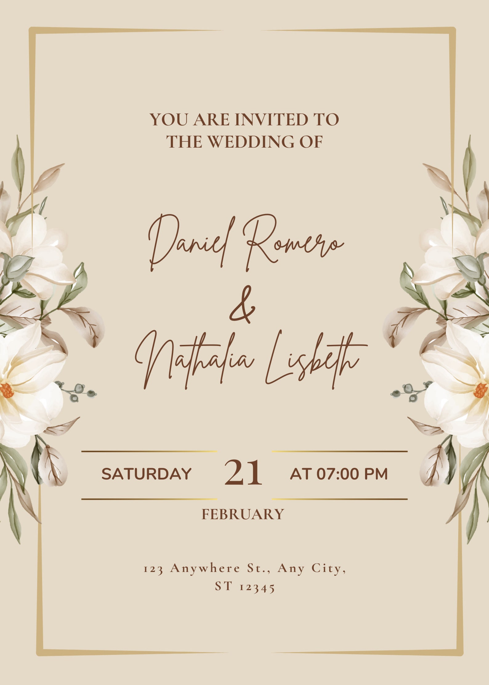 Wedding Invitation Card - Etsy