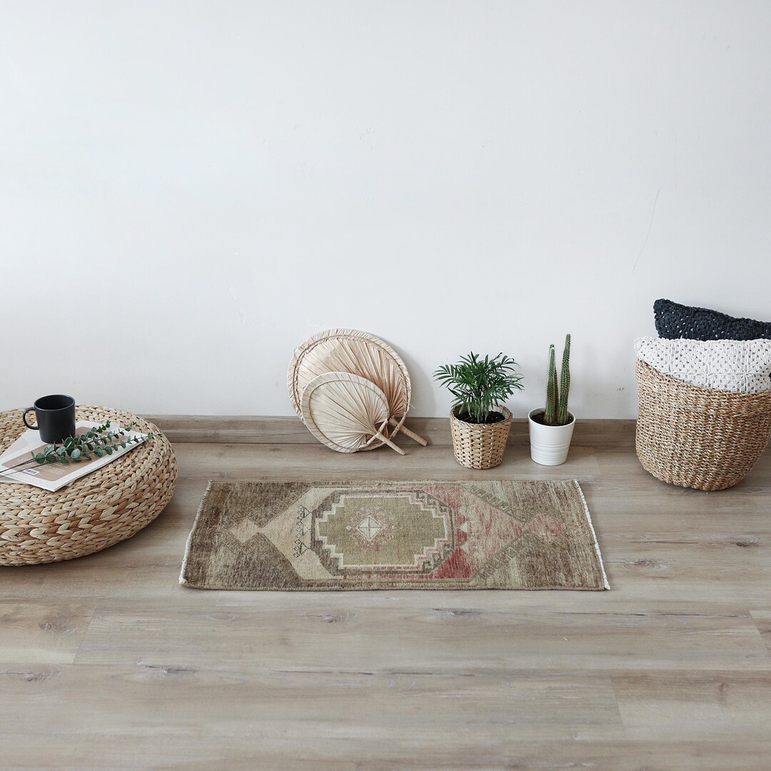 Turkish Rug 2x3,oushak Rug,2x3 Small Rug,2x3 Vintage Small Rug ...