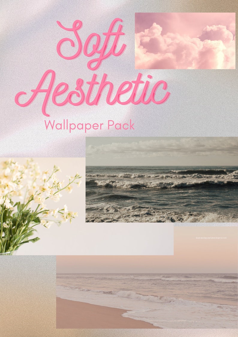 Soft Aesthetic Desktop Wallpaper Background Pack - Etsy