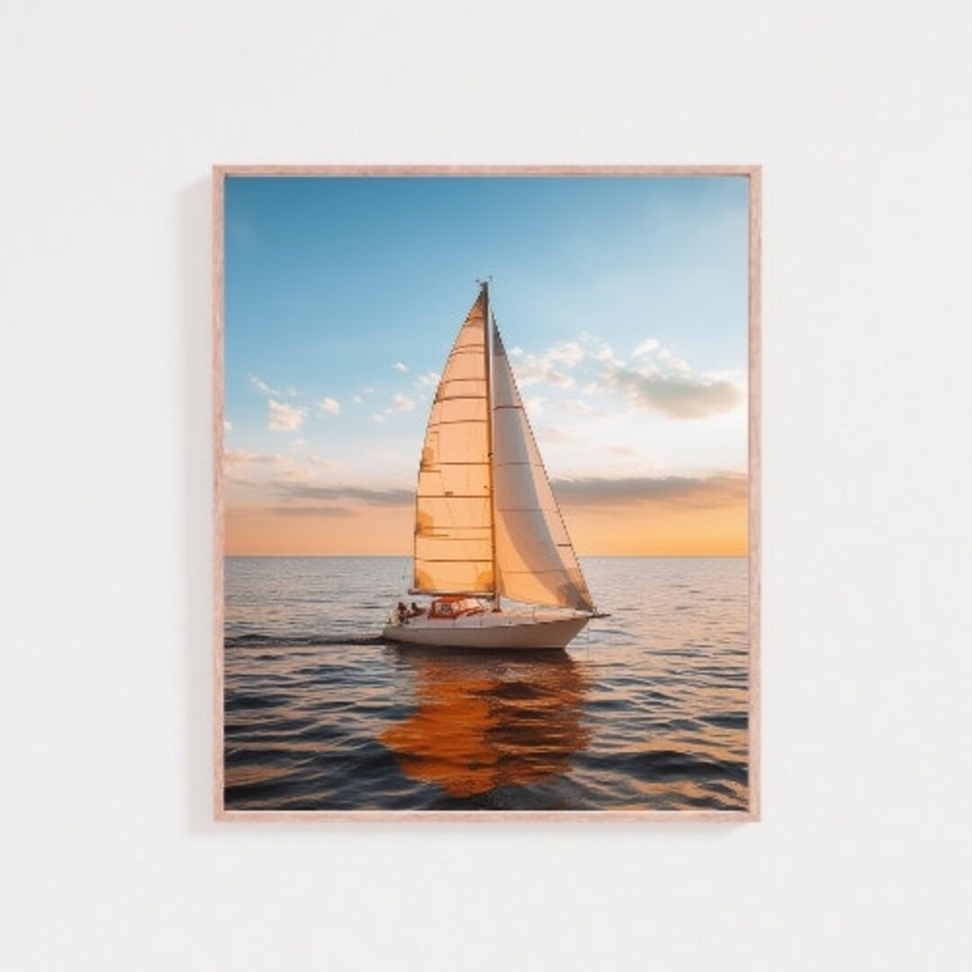 Let's Go Sailing, Sunset Photo - Etsy