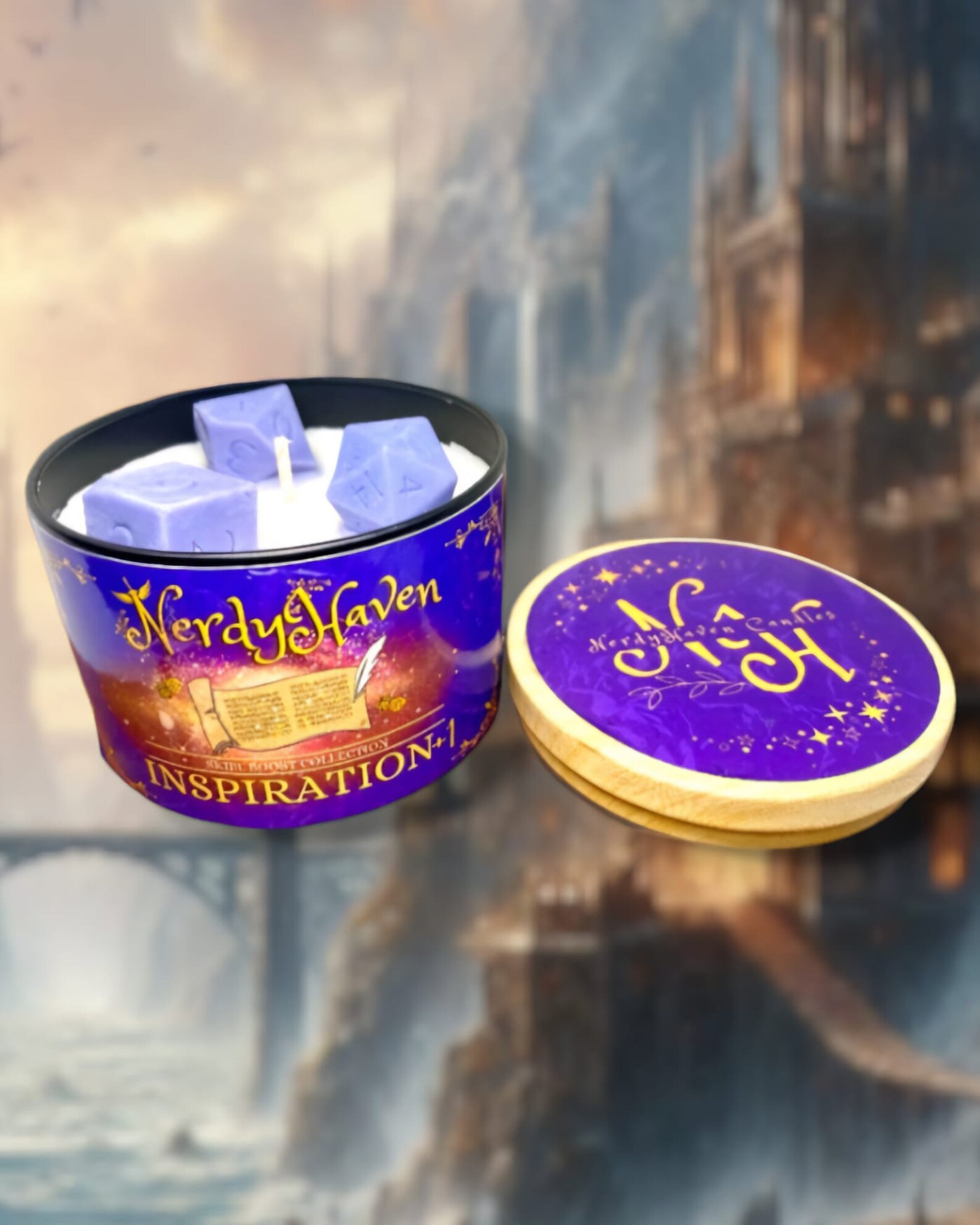 Dnd Dandd D20 Skill Boost Fantasy Candle Gift Candle Dungeons and ...