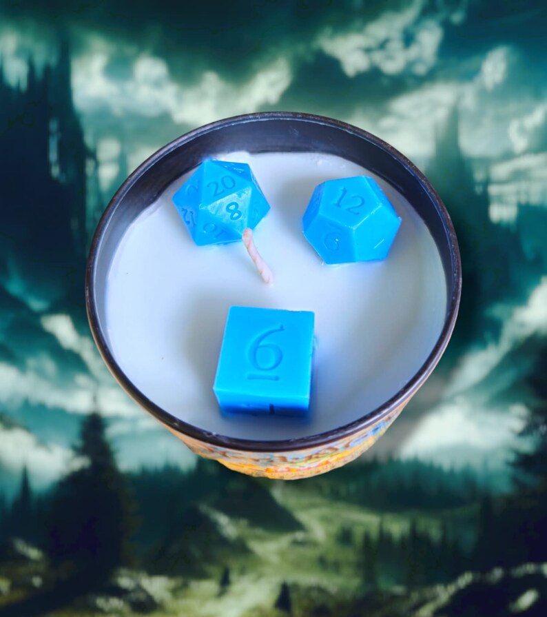 Dnd Dandd D20 Skill Boost Fantasy Candle Gift Candle Dungeons and ...