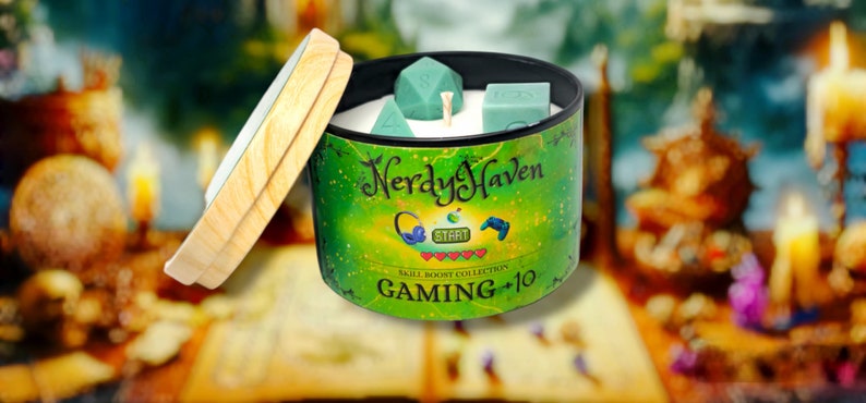 Dnd Dandd D20 Skill Boost Fantasy Candle Gift Candle Dungeons and ...