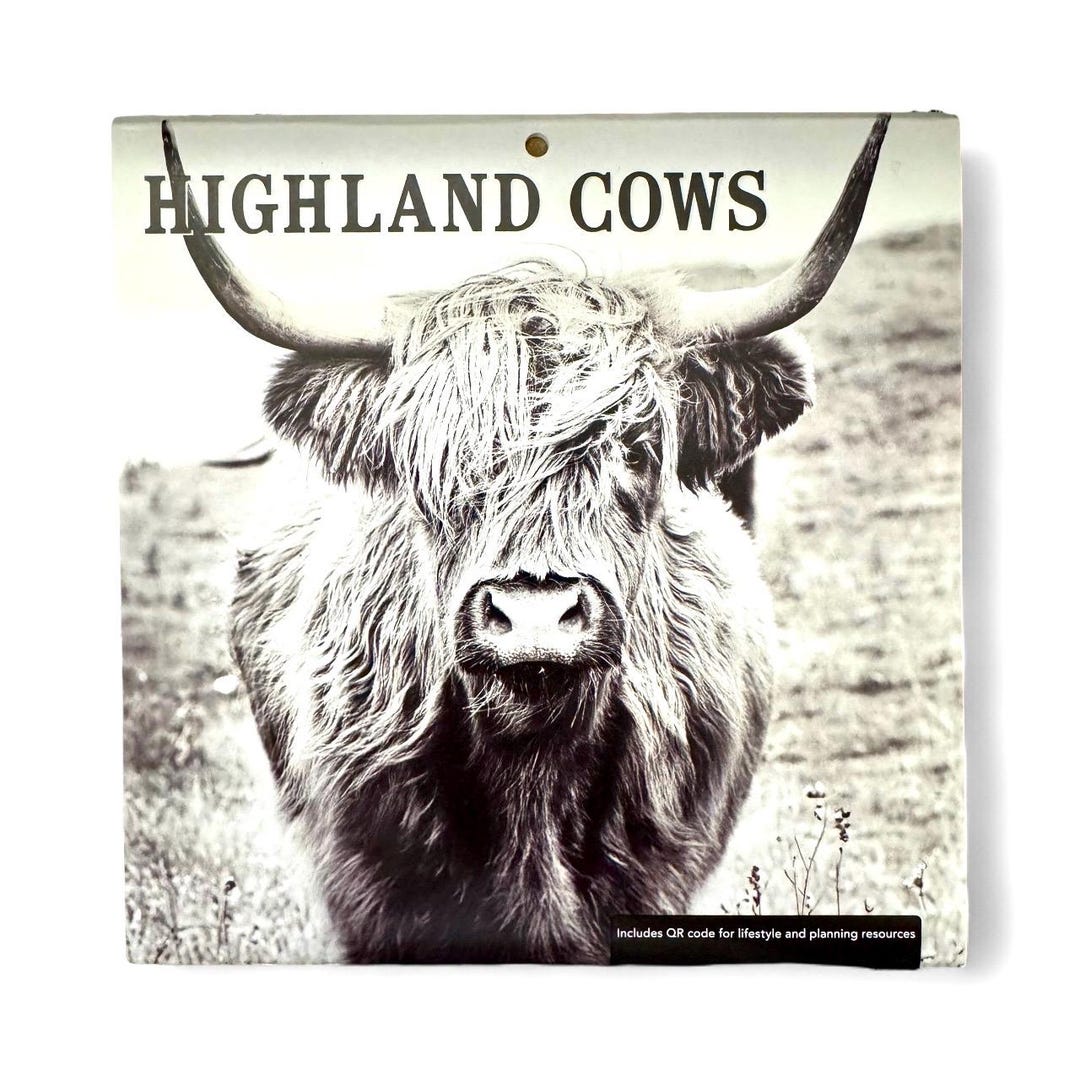 2026 HIGHLAND COWS Mini 7x7” 16 Month Wall Calendar NEW 7x14” Opened - Etsy