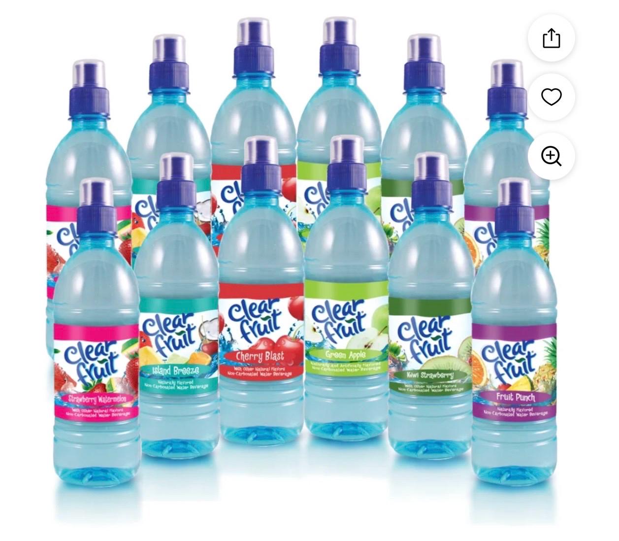 Clear Fruit Water 12 Flavored Sport Bottle Drinks 16.9oz Each - Etsy