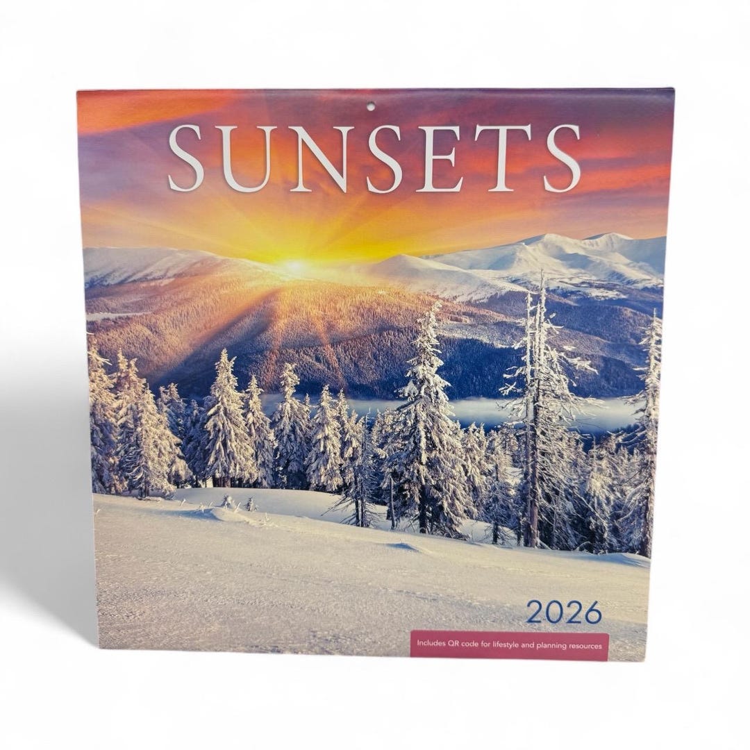 2026 SUNSETS 12” X 12” 16 Month Wall Calendar NEW 12”x24” Opened - Etsy