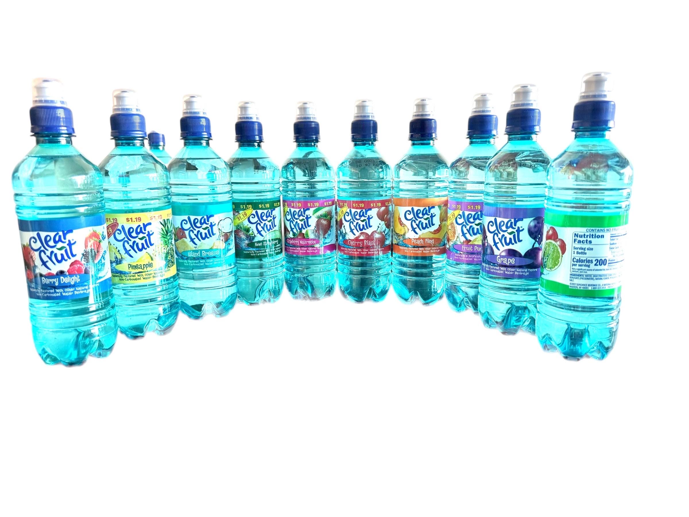 Clear Fruit Flavored Water Variety Pack: 10 Refreshing Flavors - Etsy