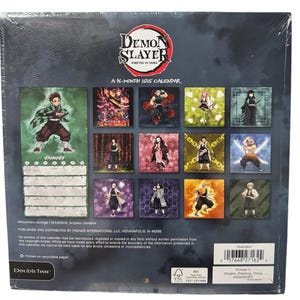 Demon Slayer Kimetsu No Yaiba Anime 2025 11” X 22” 16 Month Wall ...