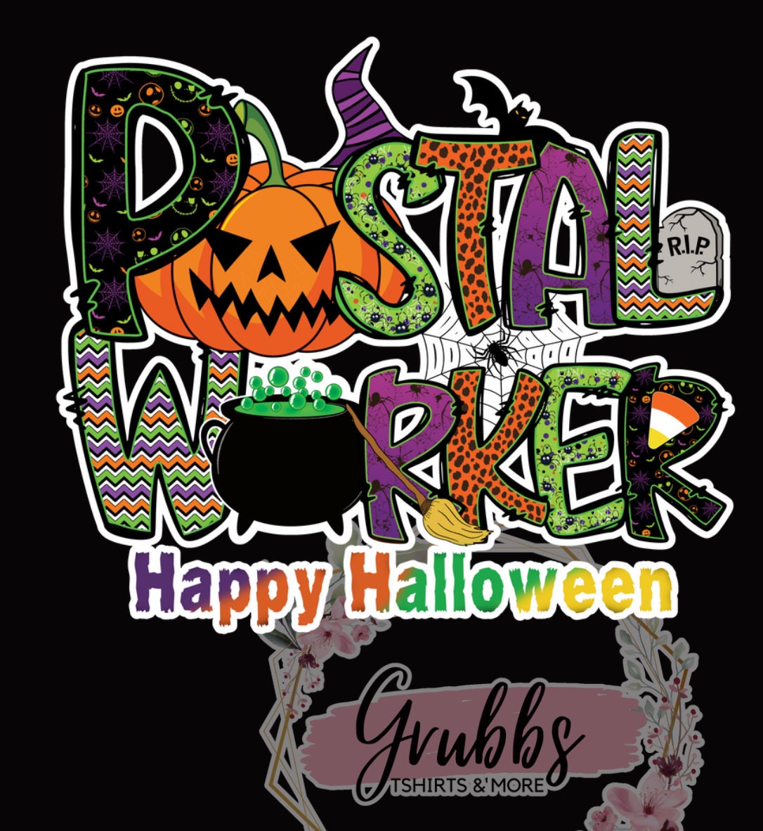 Postal Worker Halloween PNG Digital Download ONLY - Etsy
