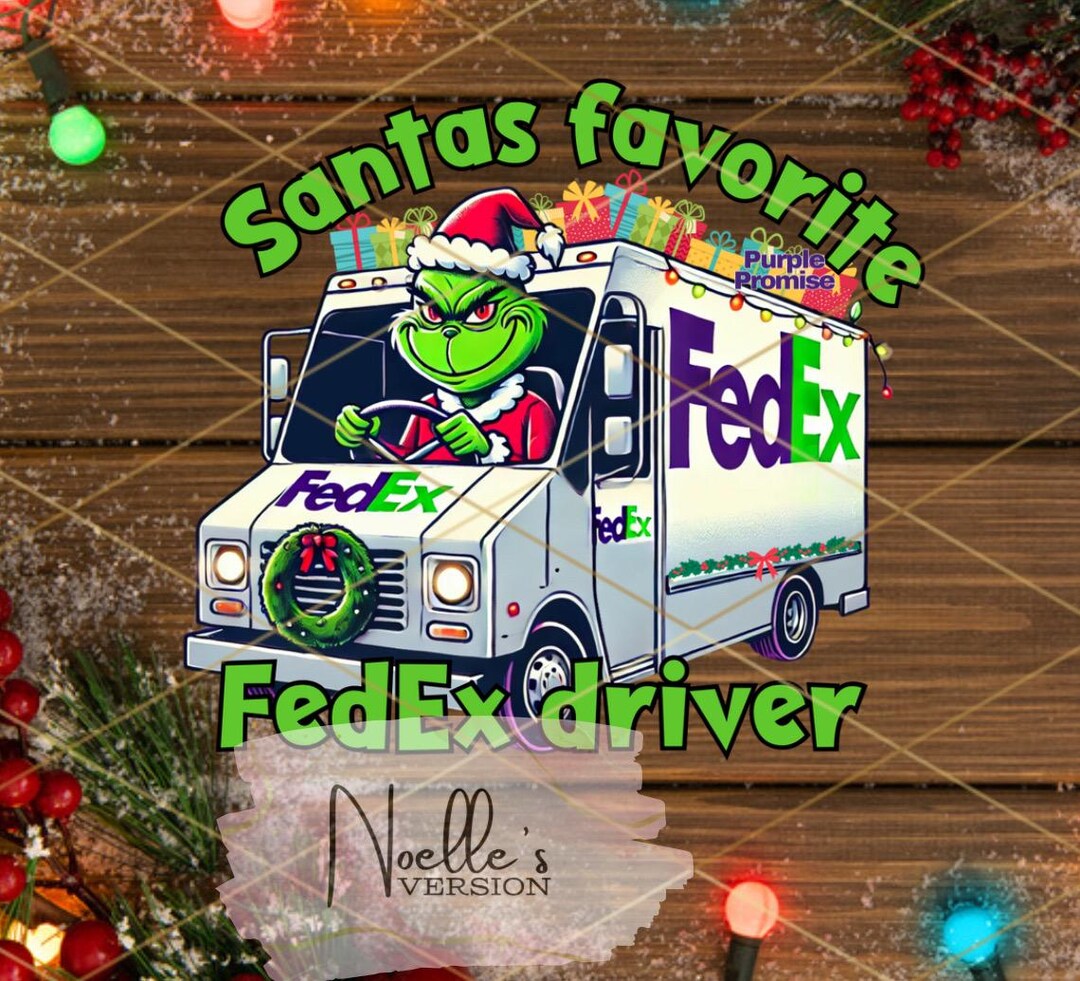 Fedex Truck Christmas Digital Download PNG ONLY - Etsy