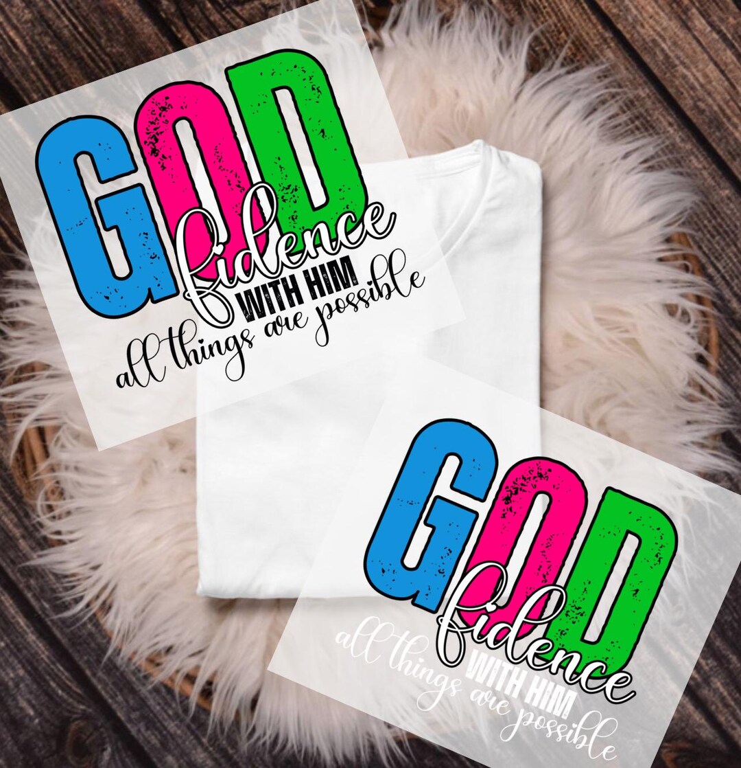 Godfidence Ready to Press DTF Design Print Only - Etsy