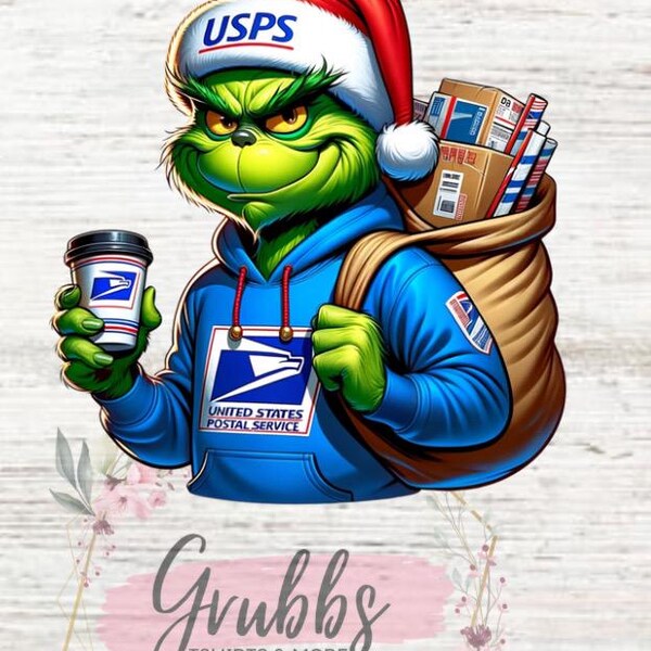 Grinch Mail Carrier Png - Etsy