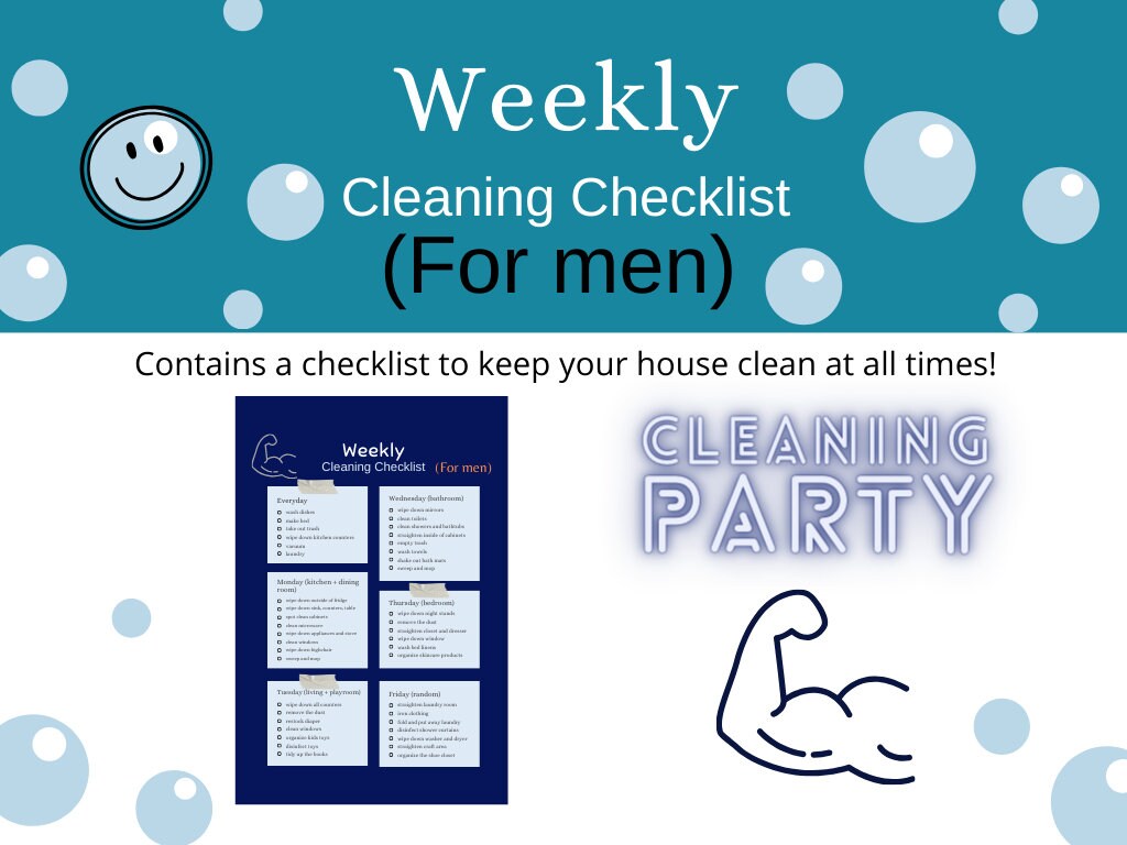 Cleaning Planner, Cleaning Checklist, Daily Cleaning, Monthly Cleaning ...