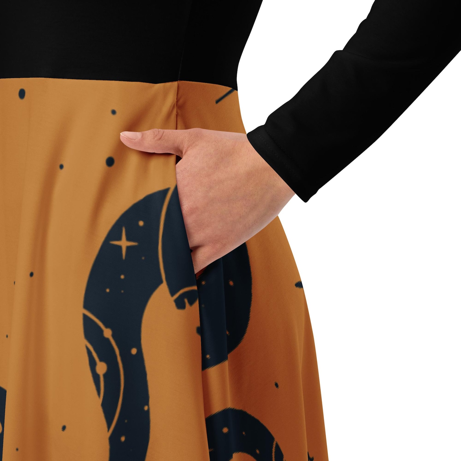Serpent Ritual Midi Dress – Long Sleeve Magic in Motion (XXS-6XL) - Etsy