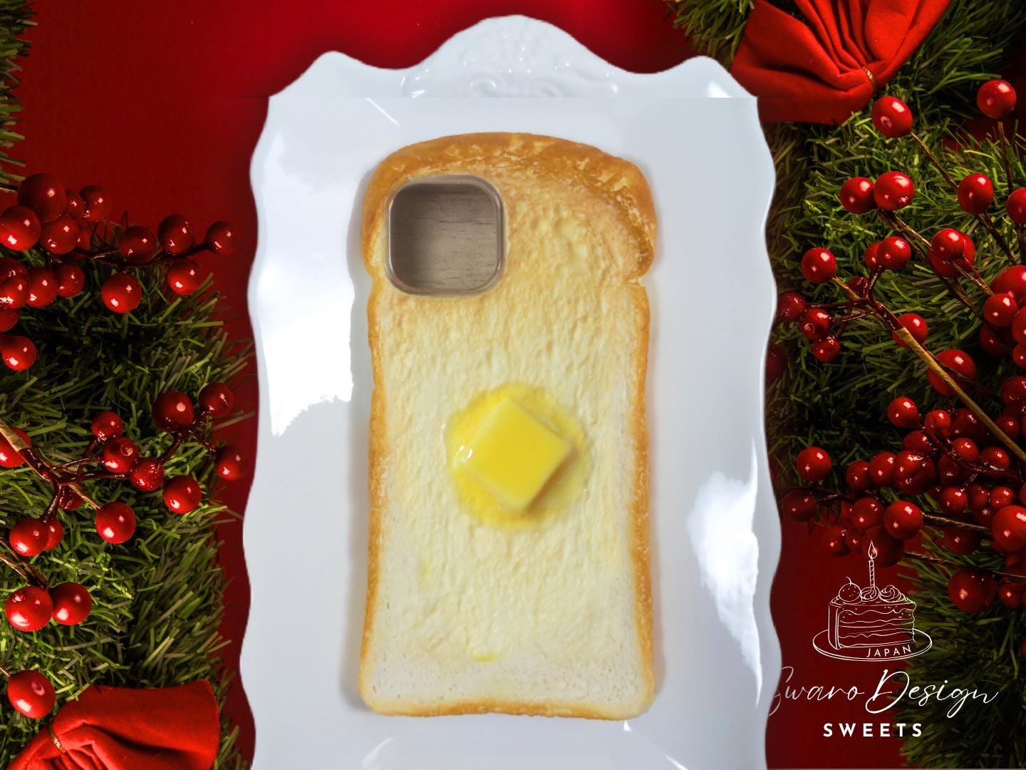 Cute Bacon Egg Toast iPhone Case Decoden Polymer Clay Handmade Custom ...