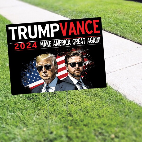 Large Trump Vance Yard Sign - Etsy