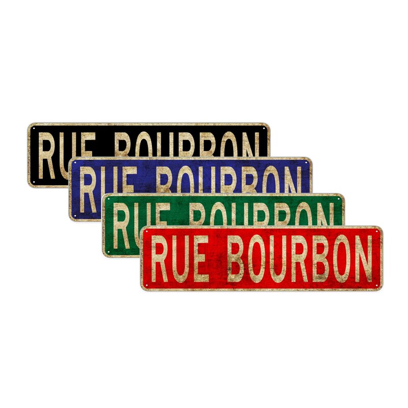 Bourbon Street Sign - Etsy