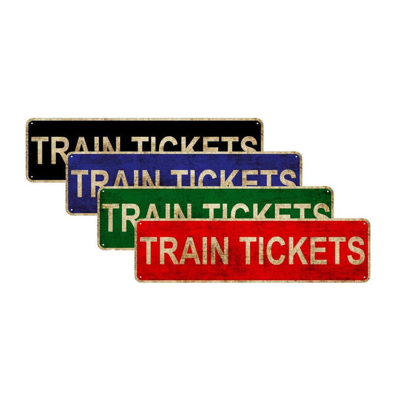 Train Station Sign - Etsy