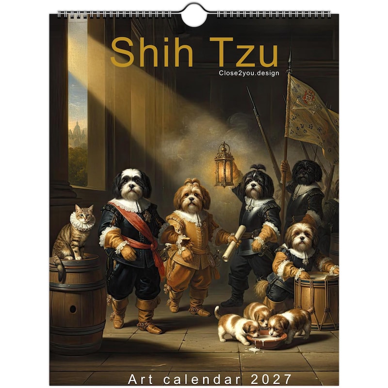 Shih Tzu Dog Calendar - Etsy