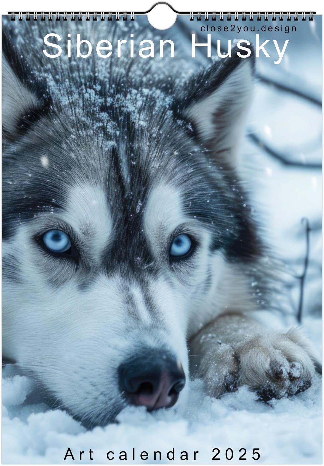 2025 Siberian Husky Art Calendar - 12 Unique Artistic Styles - Etsy