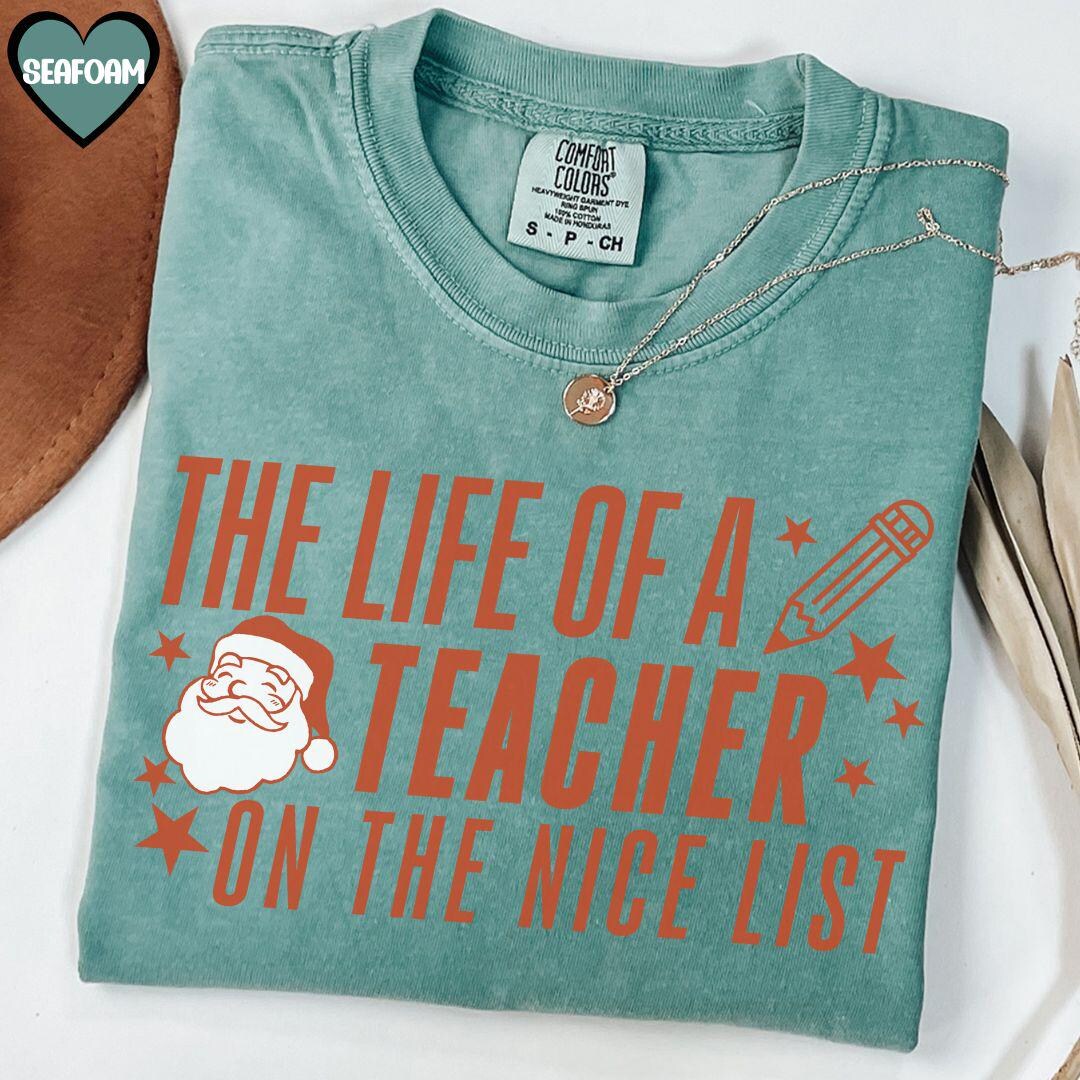 Custom Life of a Teacher Comfort Colors, Funny Team Teacher Tshirt ...