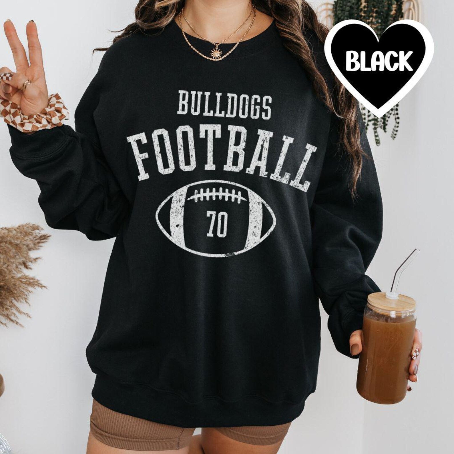 Custom Football Mom Sweatshirt, Personalized Football Sweater With ...